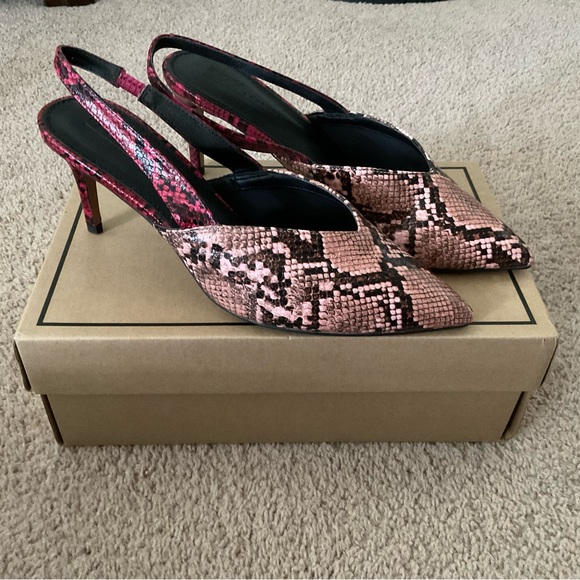 ASOS | Shoes | Asos Snake Skin Kitten Heels Size 9 Women | Poshmark